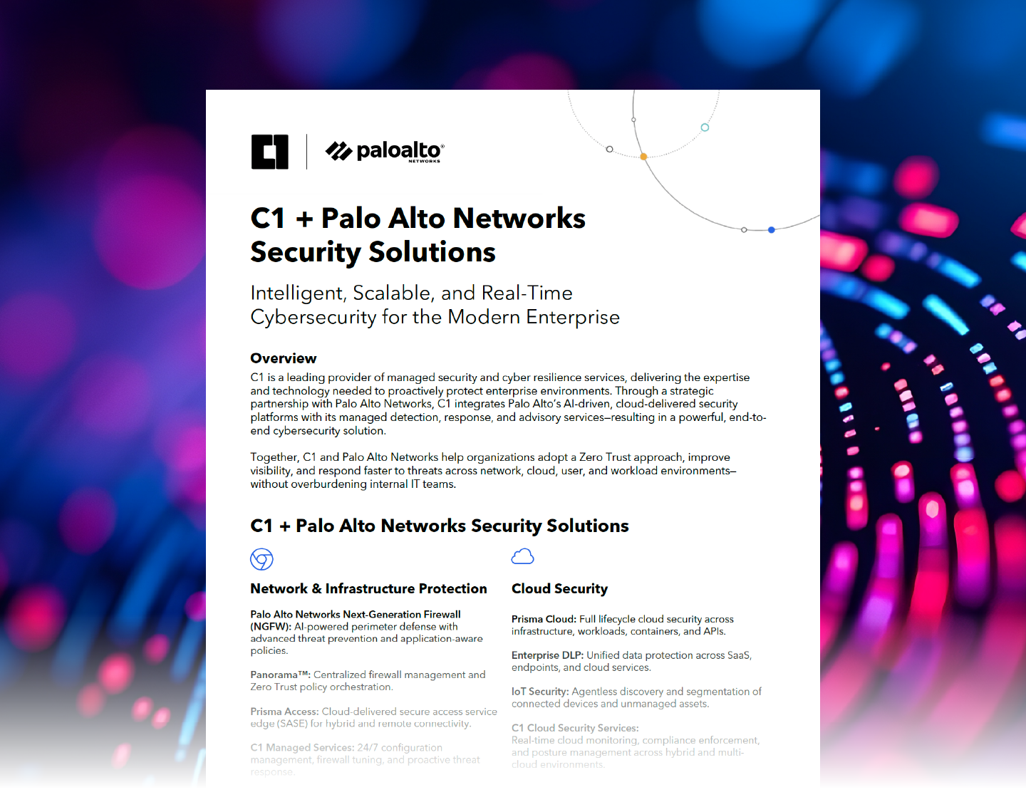 Solutions Guide | C1 + Palo Alto Networks Security Solutions
